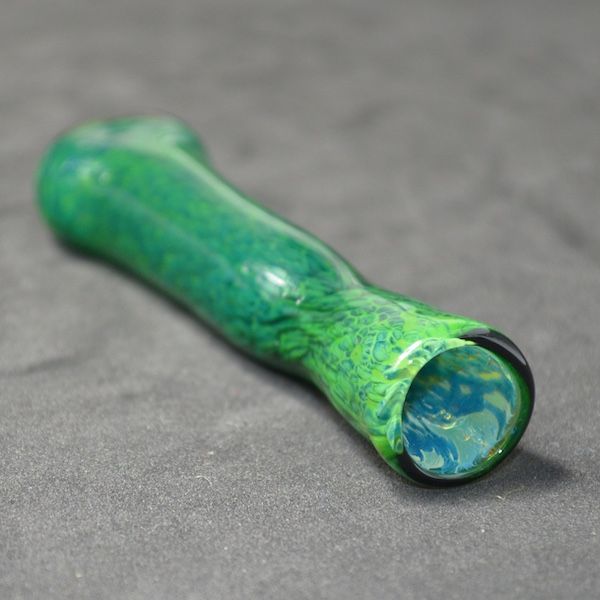 The Greenery Glass Chillum Pipe - NYVapeShop